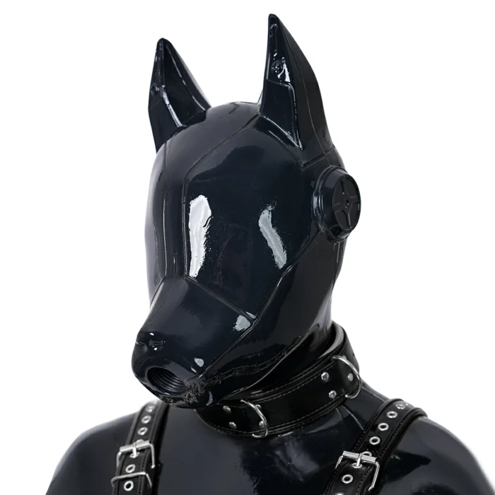 Silicone Black Robotic Puppy Hood – pupjoi